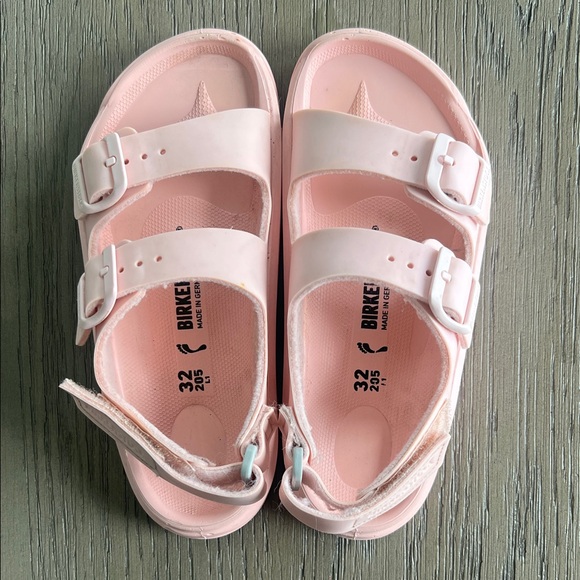 Birkenstock | Shoes | Birkenstock Mogami Hook And Loop Pink Sandals ...